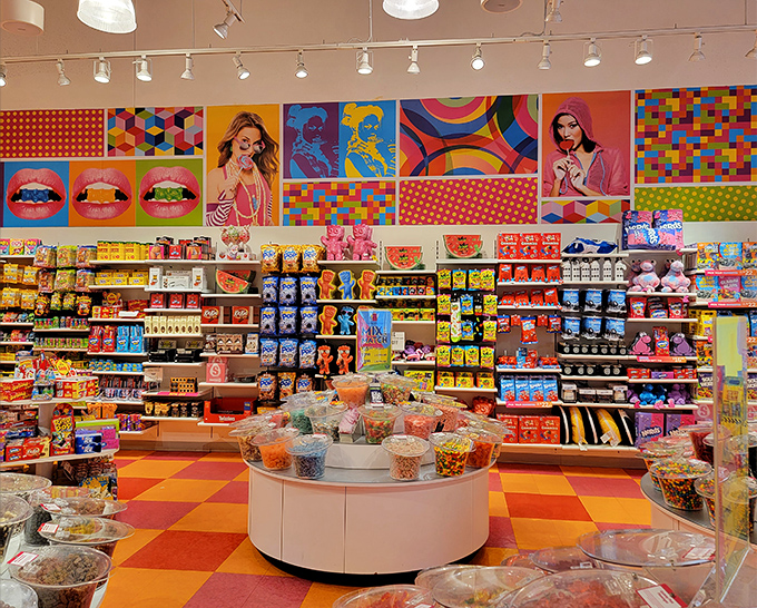 Pick and Mix Candy Display: Democracy in action &ndash; vote with your tongs for the gummies, chocolates, and sours that speak to your soul.