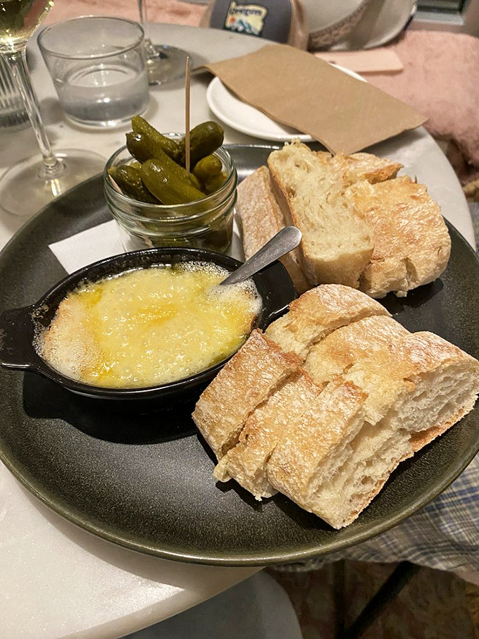 Bubbling cheese meets crusty bread in this simple yet sublime offering &ndash; proof that the best reading companions don't always have pages.