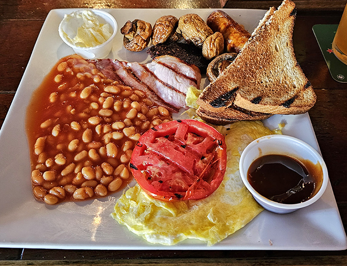 The full English in all its glory &ndash; a plate-filling masterpiece that could fuel an entire day of sightseeing or ghost hunting.