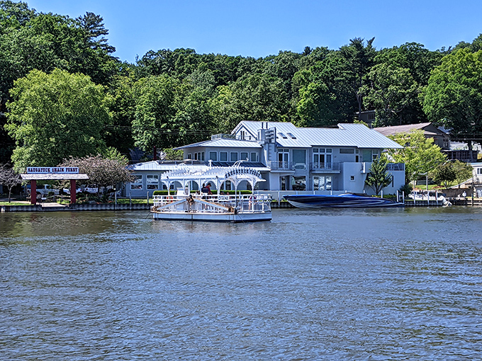 The chain ferry offers transportation that's delightfully inefficient &ndash; a hand-cranked time machine crossing the Kalamazoo River since 1838.