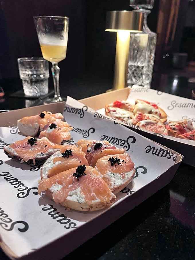 The Fat Little Hippo bagel brings luxury to breakfast with lox, dill spread, and caviar &ndash; proving everything's better with fish eggs on top.