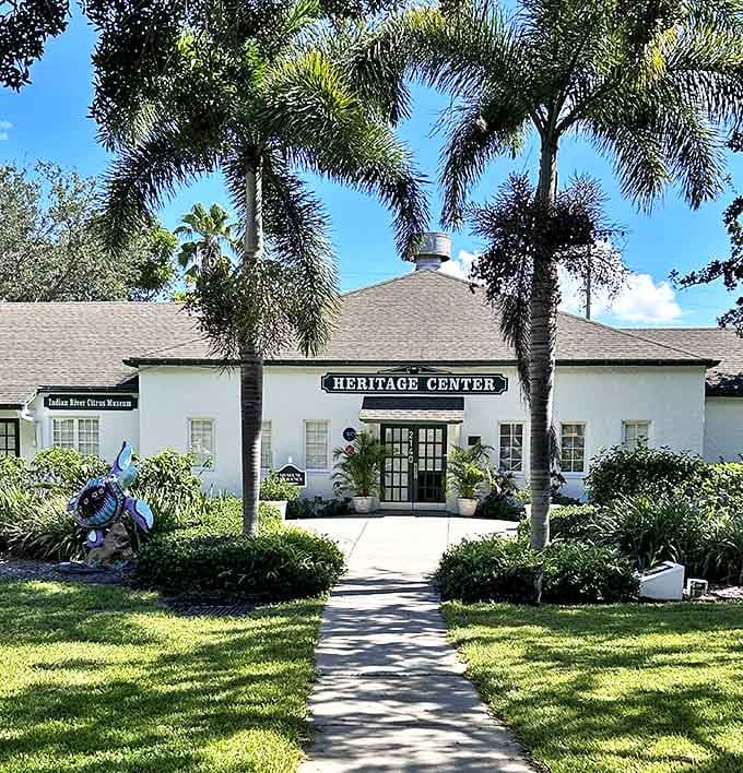 Step back in time at the Heritage Center, where Vero's history lives on behind charming white walls and beneath swaying palms.