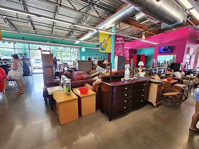 Treasure hunting in progress &ndash; each aisle offers the possibility of that perfect "where did you get that?" conversation starter.