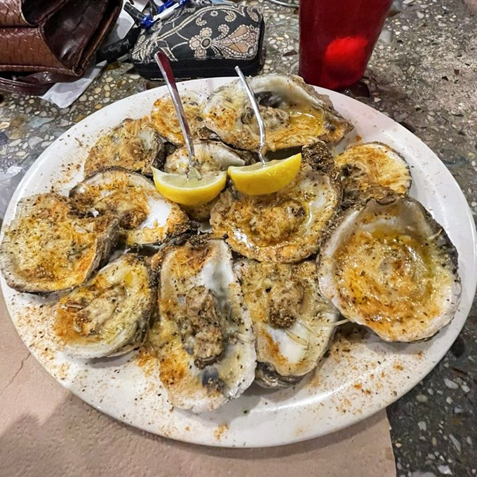 Golden-topped treasures on a white plate, these aren't just oysters &ndash; they're little seafood sonnets with lemon wedges for punctuation.