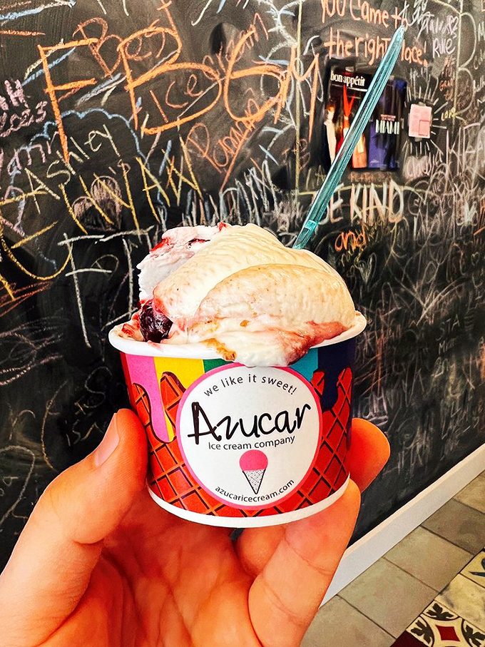 This bourbon ice cream studded with dark cherries offers a grown-up indulgence that makes you wonder why anyone bothers with liquid nightcaps.