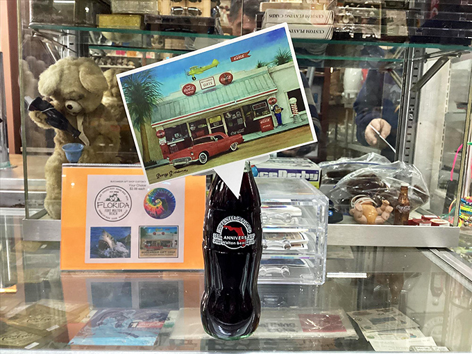 This commemorative bottle doesn't just hold soda, it bottles nostalgia itself, a tiny time capsule of American refreshment history.