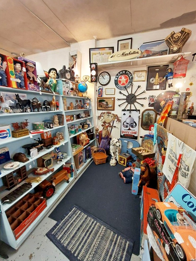 A collector's dream corner &ndash; where childhood memories stack alongside pop culture relics and every shelf tells a different story.