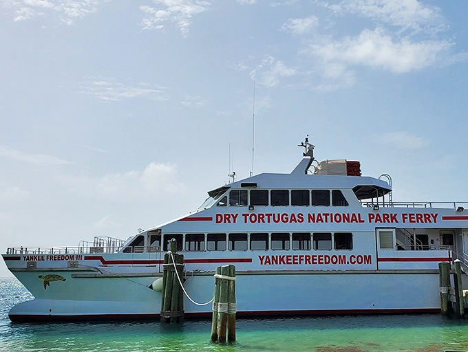 The Yankee Freedom ferry &ndash; your chariot to paradise &ndash; makes the 70-mile journey from Key West daily.