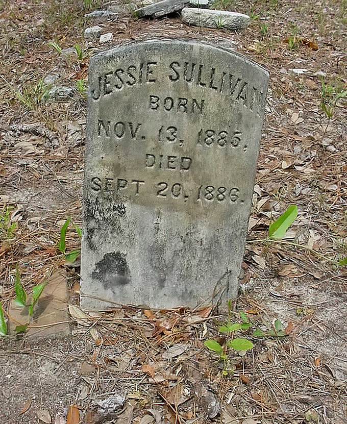 Jessie Sullivan's gravestone tells a heartbreakingly brief story—ten months of life, over a century of remembrance.