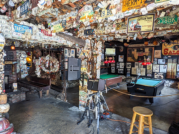 The walls don't just hold up the roof&mdash;they hold decades of history, with every inch covered in memorabilia and mementos.