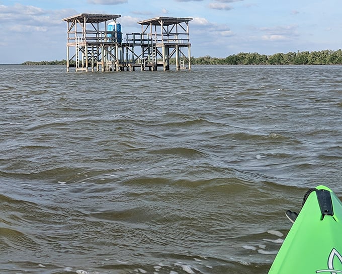 Miles of pristine water surround your floating wilderness home, where isolation becomes the ultimate luxury.