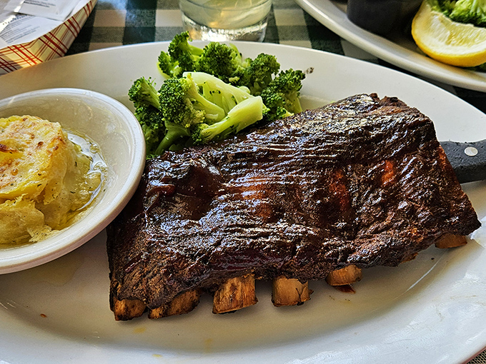 Ribs: Fall-off-the-bone tender with a perfect smoky crust, these ribs prove that traditional favorites get the same loving attention as the more exotic offerings.