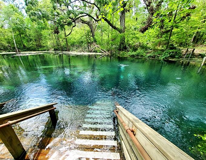 Those stairs aren't just leading to water &ndash; they're your personal gateway to refreshment that no air conditioner can match.