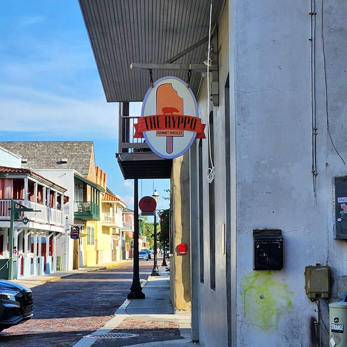 The Hyppo's cheerful sign and colorful exterior perfectly match the fun, fruity pops sold inside.