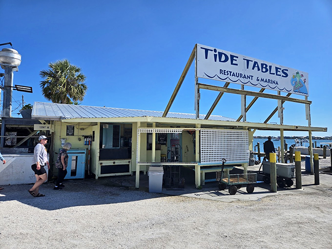 Tide Tables' waterfront patio offers front-row seats to a parade of boats along the Intracoastal Waterway while you tackle their legendary grouper sandwich.