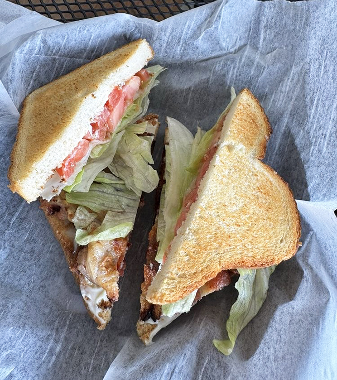 A proper BLT with lettuce that actually contributes something &ndash; not just a token gesture toward your vegetable intake.