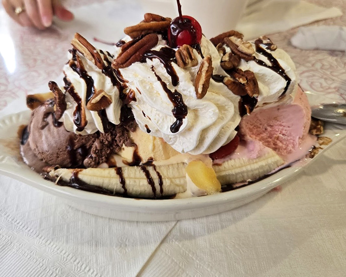 Behold the banana split &ndash; a glorious monument to excess where ice cream, whipped cream, nuts and fruit unite in sweet harmony.