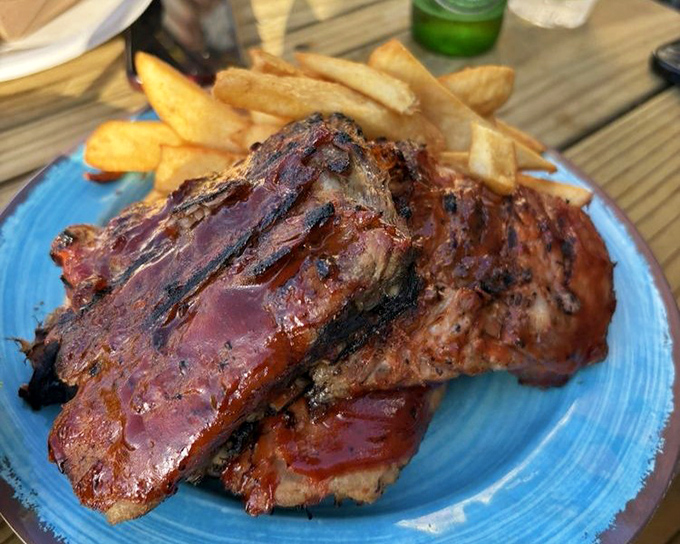 These barbecue ribs don't just fall off the bone &ndash; they practically leap into your mouth, leaving behind nothing but sticky fingers and happy memories.