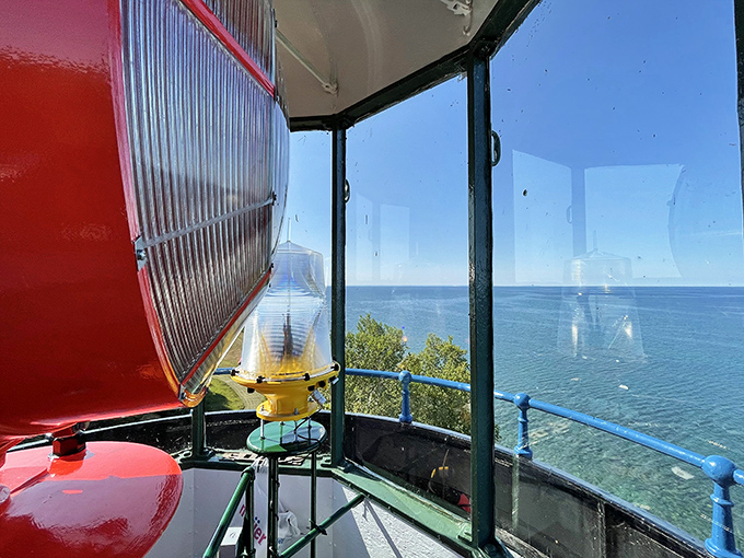 The beacon's glass heart &ndash; where science meets art in a dazzling display that's been saving sailors from rocky endings since 1896.