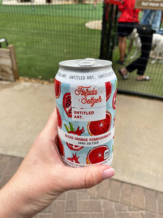 Florida Seltzer's Blood Orange Pomegranate hard seltzer provides a refreshing, fruity alternative for those seeking something lighter than beer.