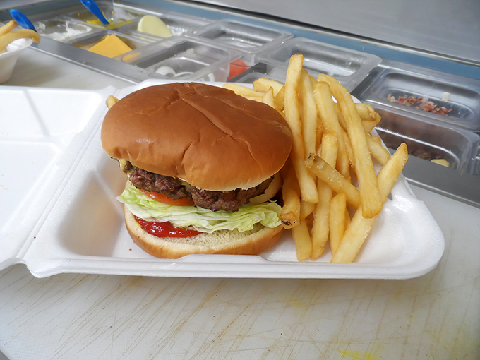 This burger doesn't need fancy aioli or brioche buns to impress &ndash; it lets the perfectly seasoned patty and fresh toppings do all the talking.