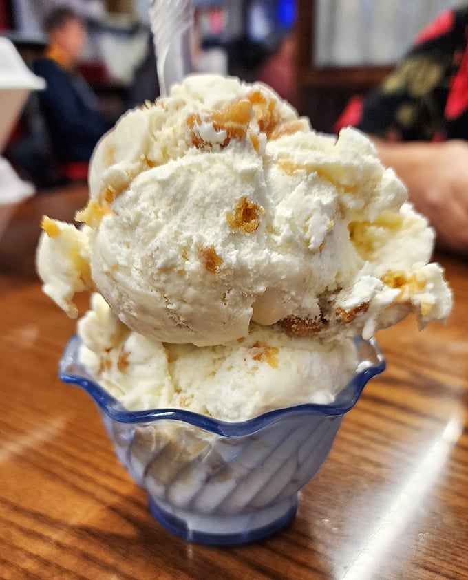 Butter Cake ice cream that makes you question why you've wasted time on plain vanilla all these years.