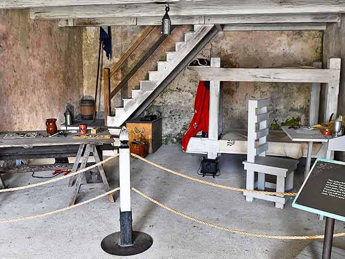 Spartan accommodations that make today's military barracks look like the Ritz. The original "no frills" lodging experience.