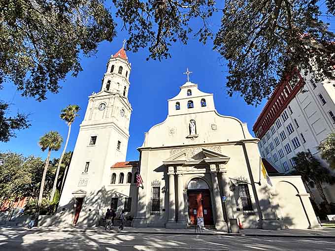 The Cathedral Basilica's striking fa&ccedil;ade has witnessed centuries of prayers, weddings, and tourists trying to figure out their camera settings.
