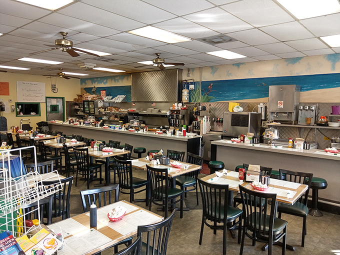 The luncheonette area isn't playing at nostalgia &ndash; it's the real deal, serving comfort food that makes your grandmother's recipes nervous.