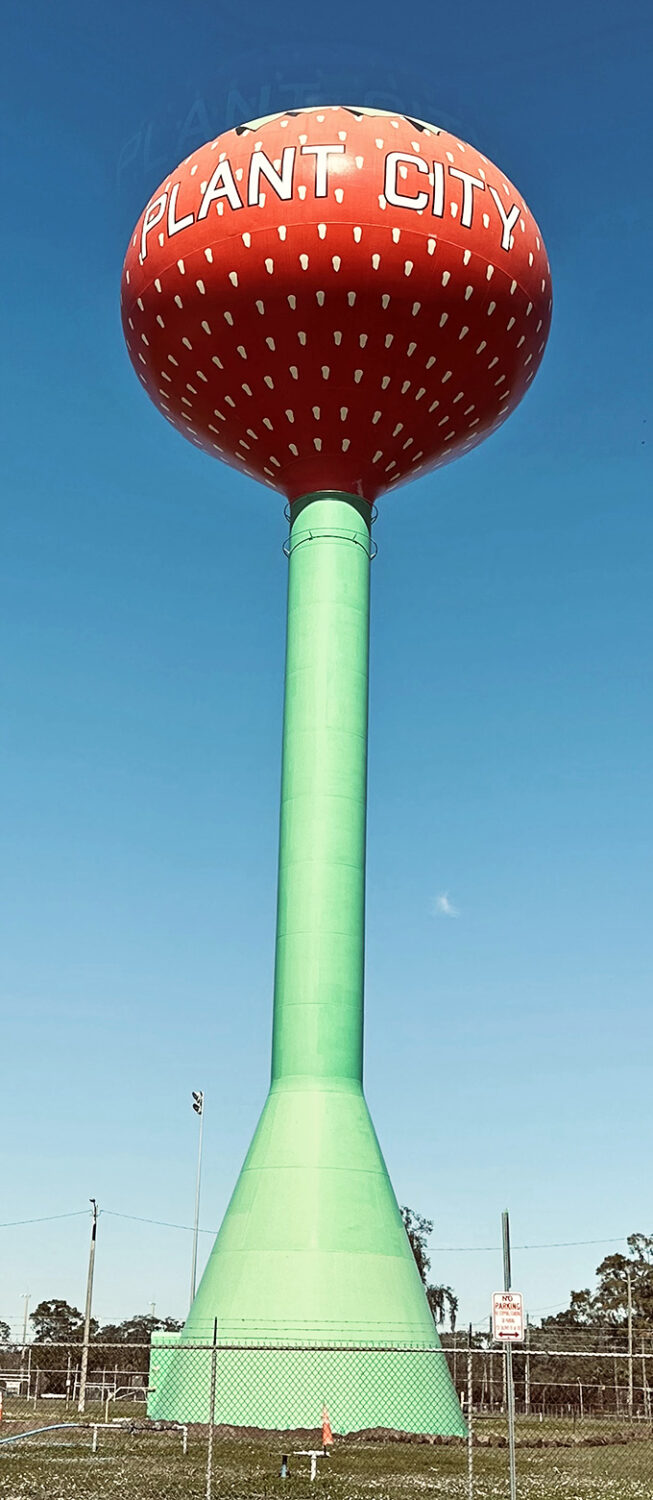 This isn't just a water tower; it's Florida's juiciest landmark and a testament to a town that knows exactly what it's about.