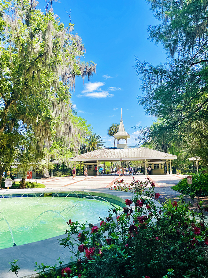 The historic entrance pavilion &ndash; where countless visitors have begun their Silver Springs adventure since the Victorian era.