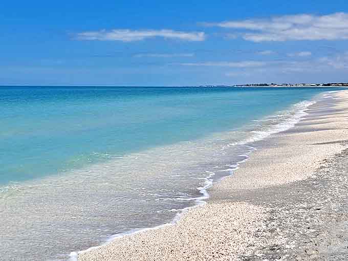 Mother Nature showing off again: Gasparilla Island's beaches make Caribbean postcards look like they need a filter upgrade.