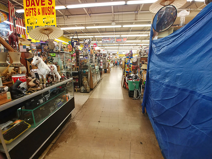 Walking these aisles is like strolling through America's collective attic, where every turn reveals another dealer's carefully arranged universe.