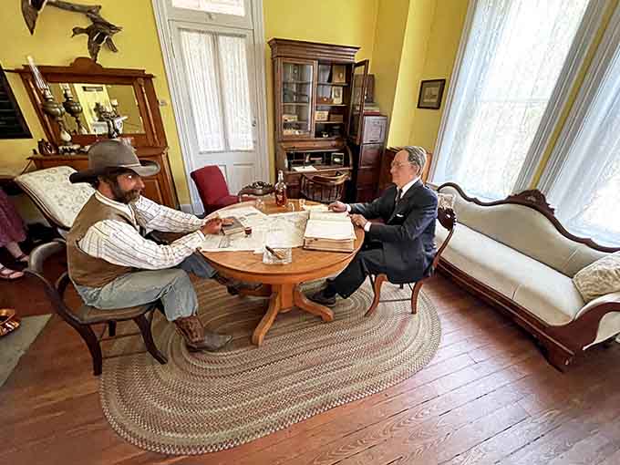 A meticulously recreated period office shows where justice was administered, complete with authentic furnishings that transport visitors back in time.