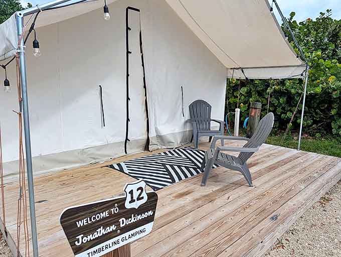 Glamping at its finest! These canvas accommodations prove you don't need to sacrifice comfort to wake up surrounded by wilderness.