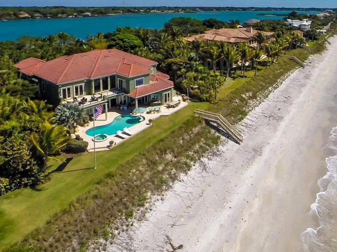 Luxury waterfront homes line Casey Key's narrow spine, where residents enjoy the rare privilege of both Gulf and bay access.