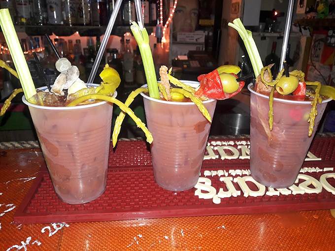 Bloody Marys that could double as a light lunch &ndash; garnished with enough vegetables to count as your daily serving of produce.