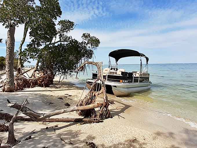 Your chariot to paradise awaits &ndash; the only way to reach this unspoiled island is by boat or ferry.
