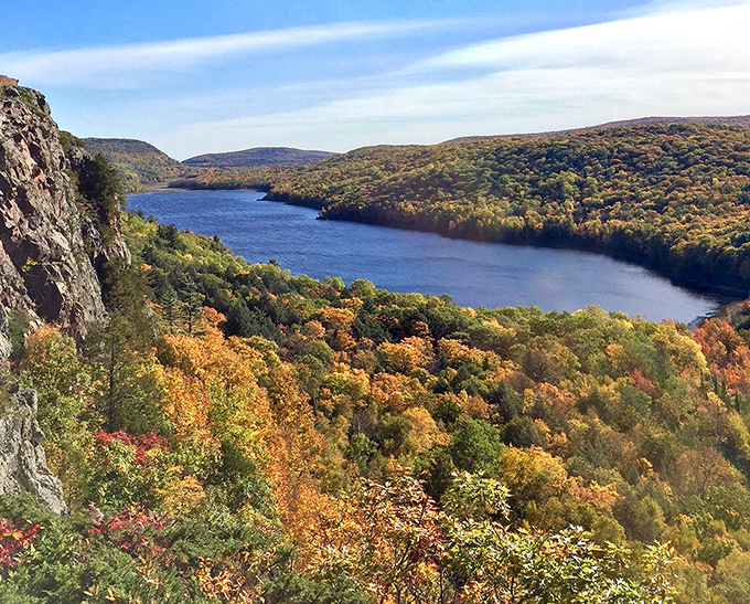 Fall's fiery palette transforms the landscape into nature's own fireworks display, no special effects needed &ndash; just millions of years of evolution showing off.