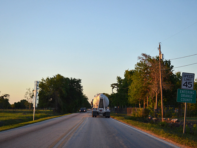 This ordinary-looking road through the trees becomes considerably less ordinary when you factor in the Skunk Ape sightings.