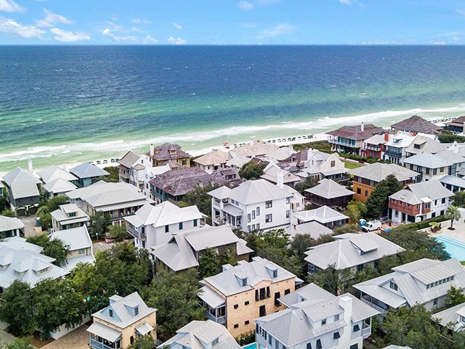 Rosemary Beach offers a perfect blend of architectural beauty and natural splendor, with pathways leading to sugar-white beaches.