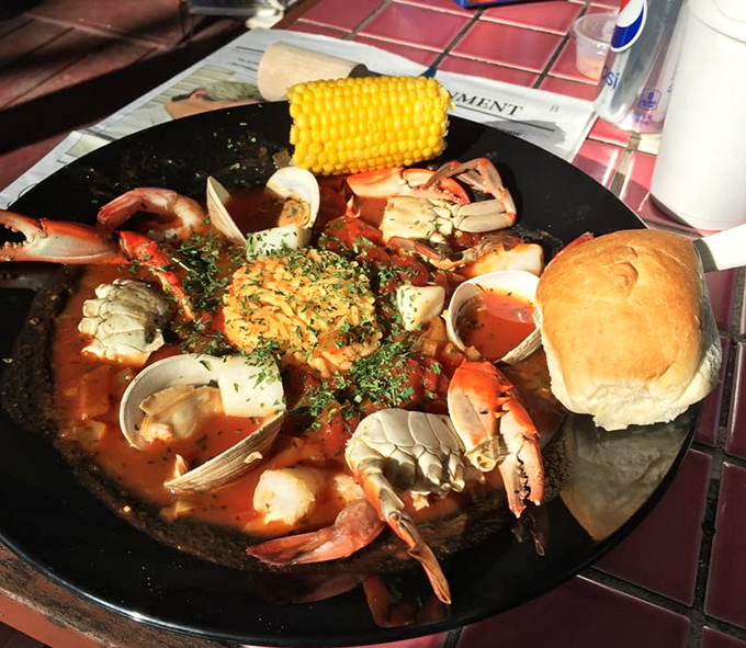 This hearty seafood stew isn't just a meal, it's a maritime celebration &ndash; shrimp, clams, and fish throwing a party in tomato broth.
