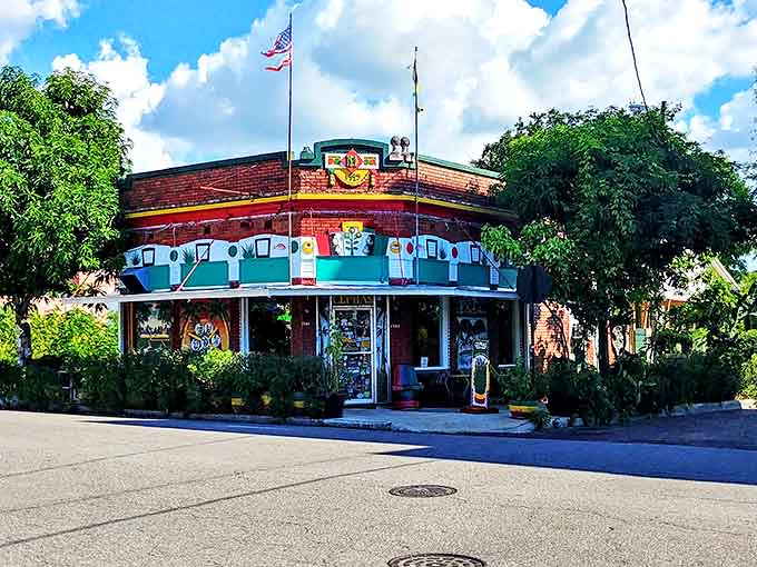 Cephas Hot Shop Restaurant: This quirky corner eatery with its distinctive blue trim looks like it serves stories alongside its signature dishes.