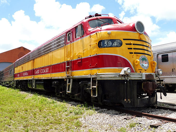 This diesel locomotive represents the moment railroads traded romance for efficiency, though honestly, there's something beautiful about all that streamlined power.