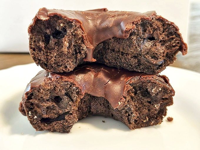 The double chocolate donut &ndash; where chocolate dough meets chocolate glaze in a rendezvous that would make Willy Wonka blush.