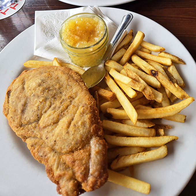 Crispy on the outside, tender within &ndash; these golden-fried treasures come with hand-cut fries and a side of nostalgia.