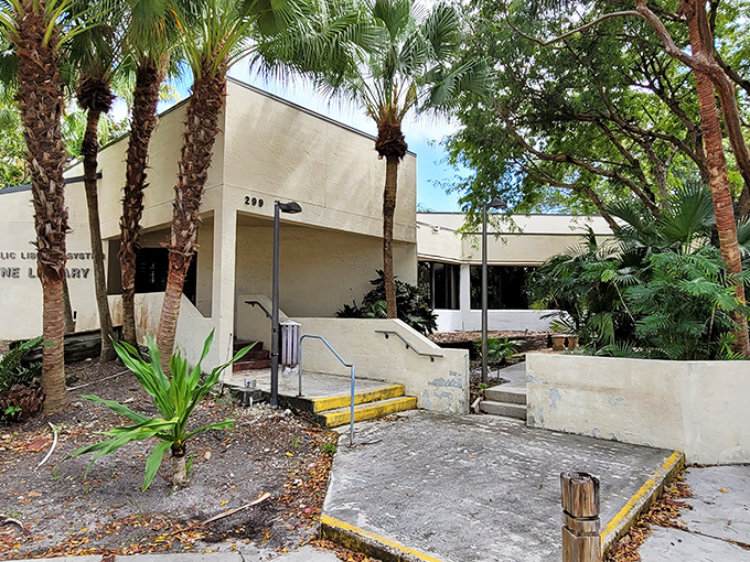 The Key Biscayne Branch Library &ndash; because even in paradise, sometimes you need a good book and industrial-strength air conditioning.