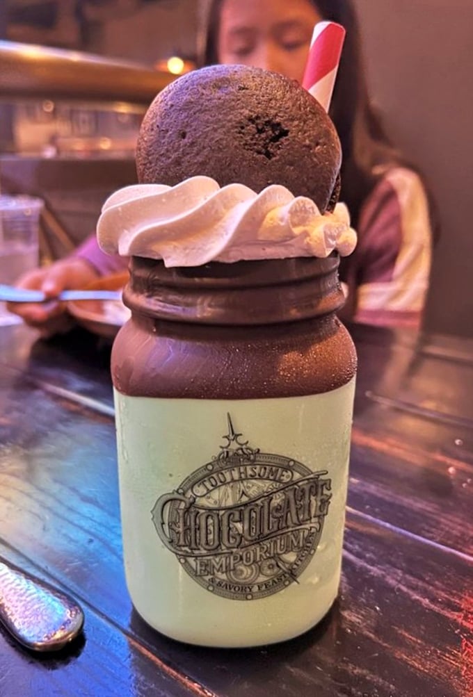 Chocolate meets chocolate meets more chocolate &ndash; this shake is basically a support group for chocoholics disguised as a dessert.