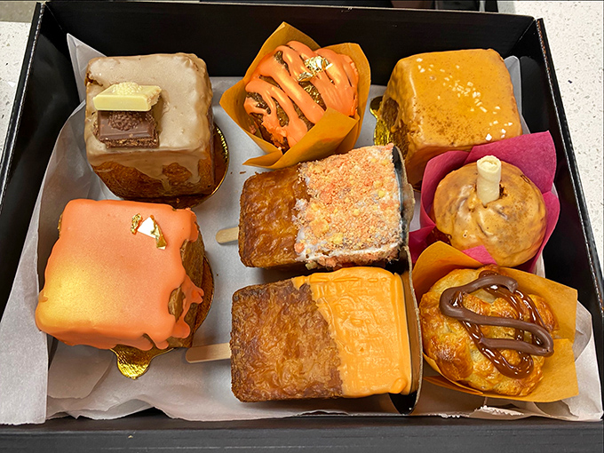 These geometric pastry cubes look like they were designed by an architect with a sweet tooth &ndash; each one a perfect, glazed work of edible art.