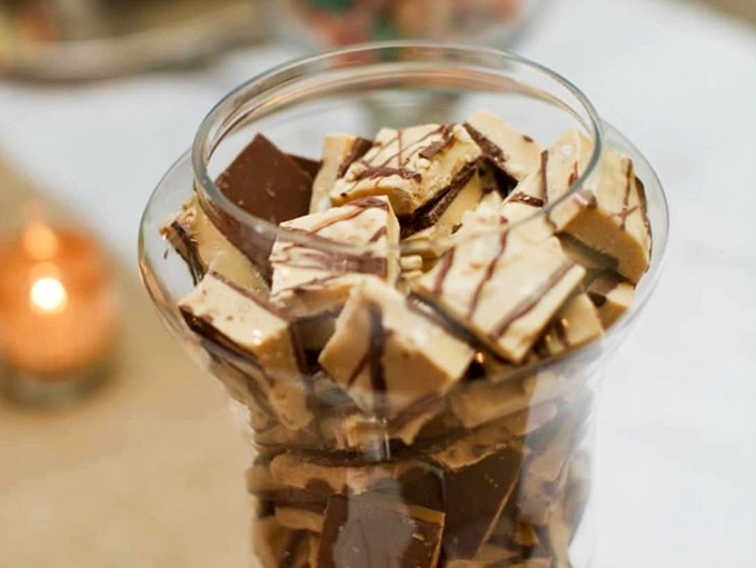 Peanut butter chocolate swirl bark &ndash; where America's favorite flavor couple goes on a delicious Florida vacation.